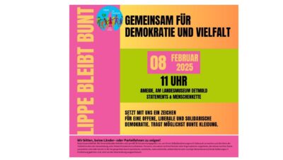Lippe bleibt bunt – Menschenkette für Demokratie – BÜNDNIS 90/DIE ...